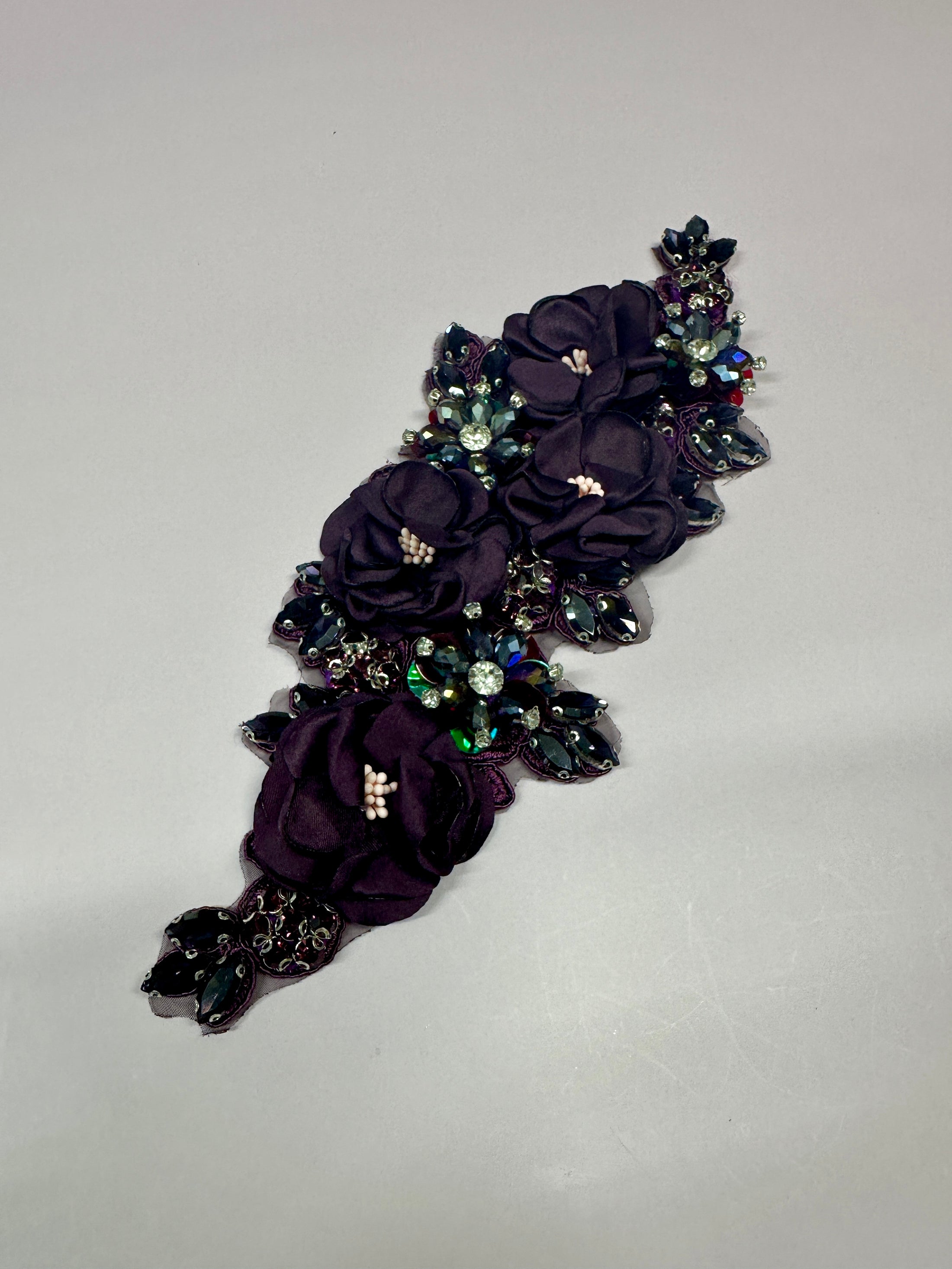 Penelope Plum 3D Crystalled Lace Applique – MM Dance Supplies