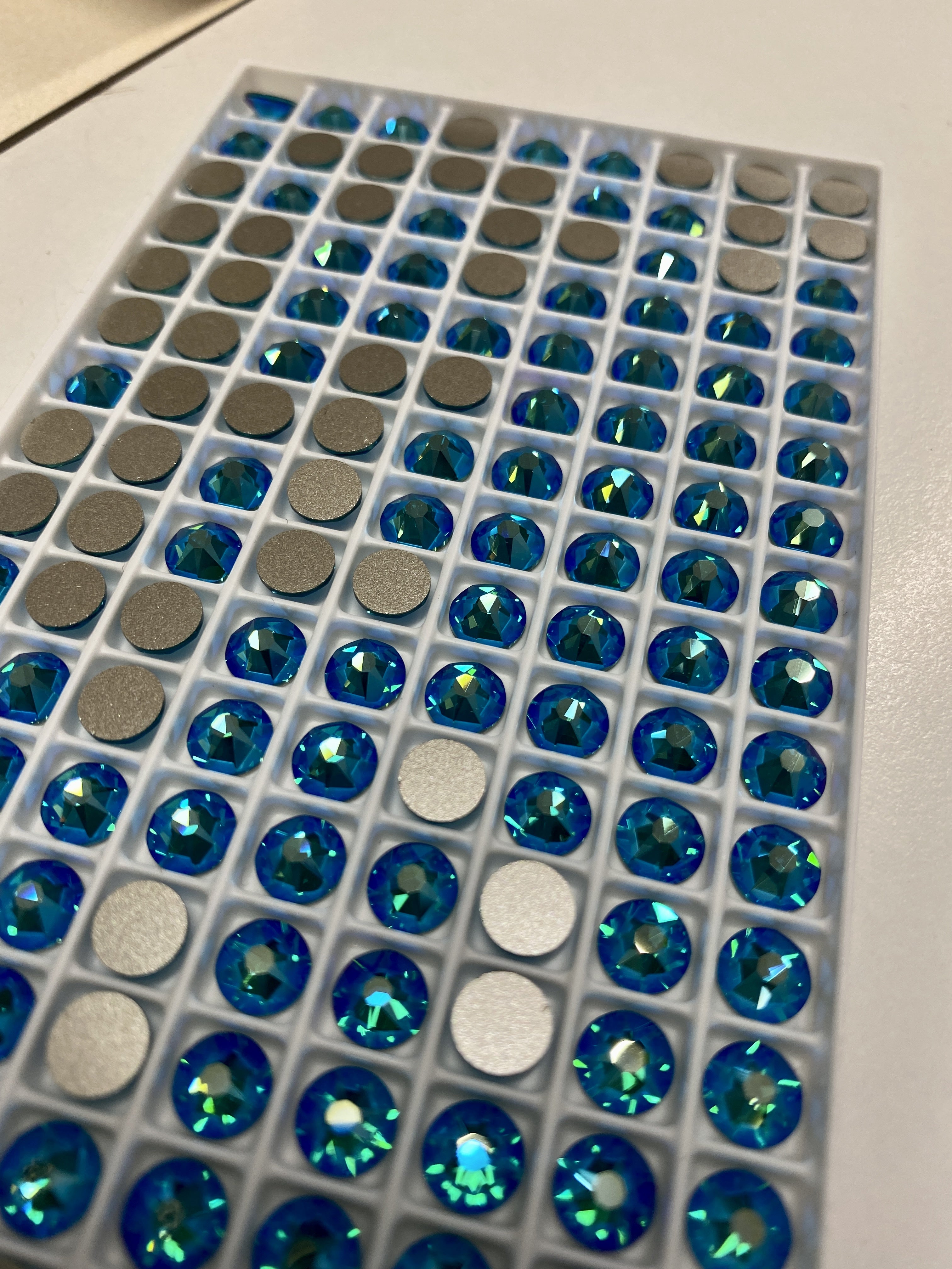 Swarovski Crystal Xirius Rose Blue Zircon Shimmer SS30 – MM Dance Supplies